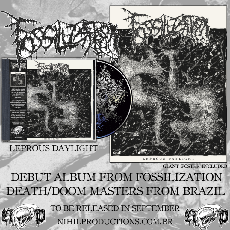 Npcd 046 Fossilization Leprous Daylight Com Poster Gigante Nihil Productions